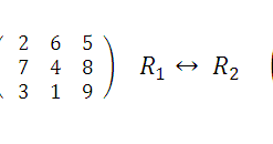 Matrix Elementary Row Operation