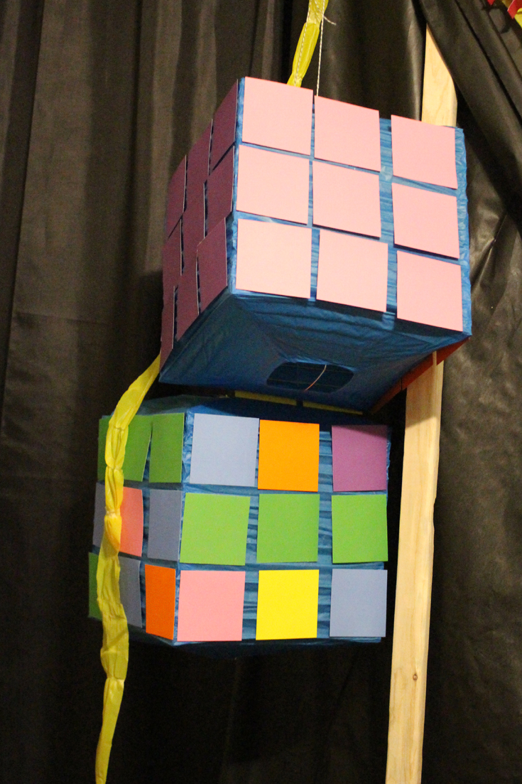 Rubix Cube Newspaper Lantern 80'S Political Party Diy - making handycrafts