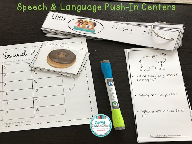 Creating Communicators: Speech & Language Push-In Centers