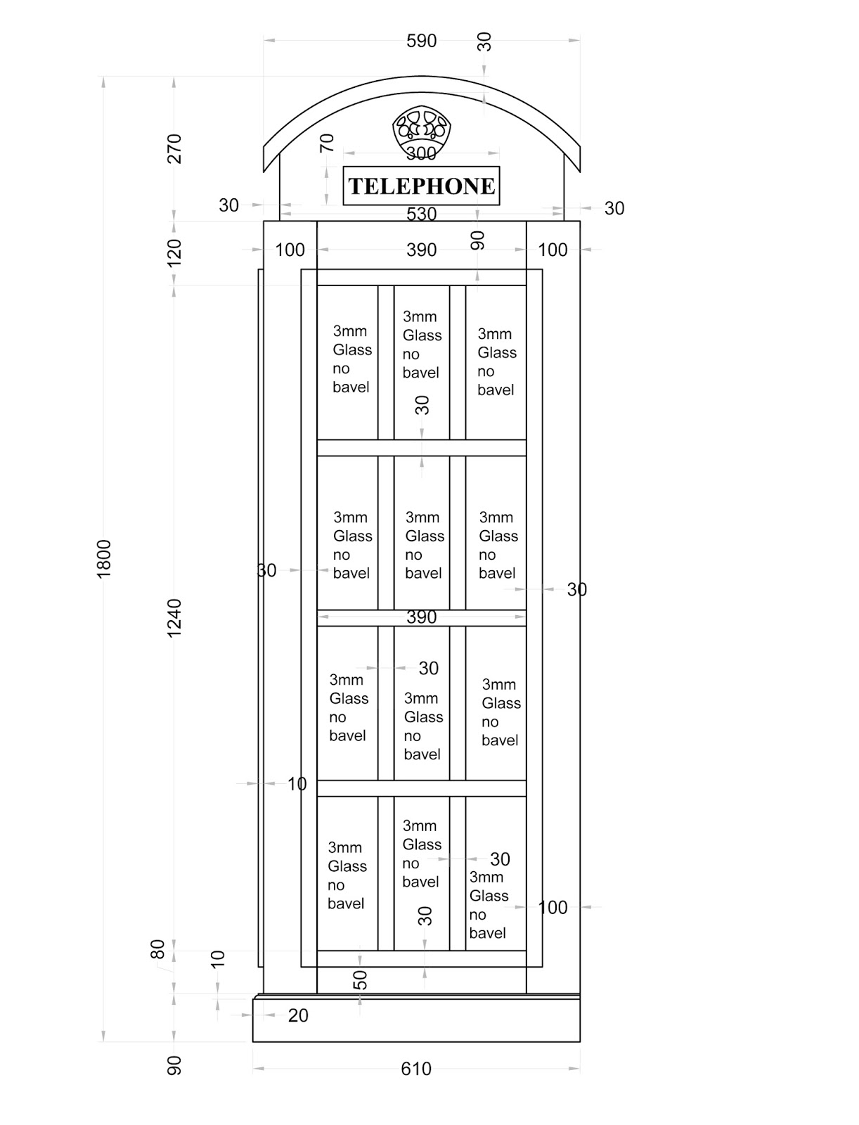 Merubah British Telephone Booths Menjadi Display Cabinet ...