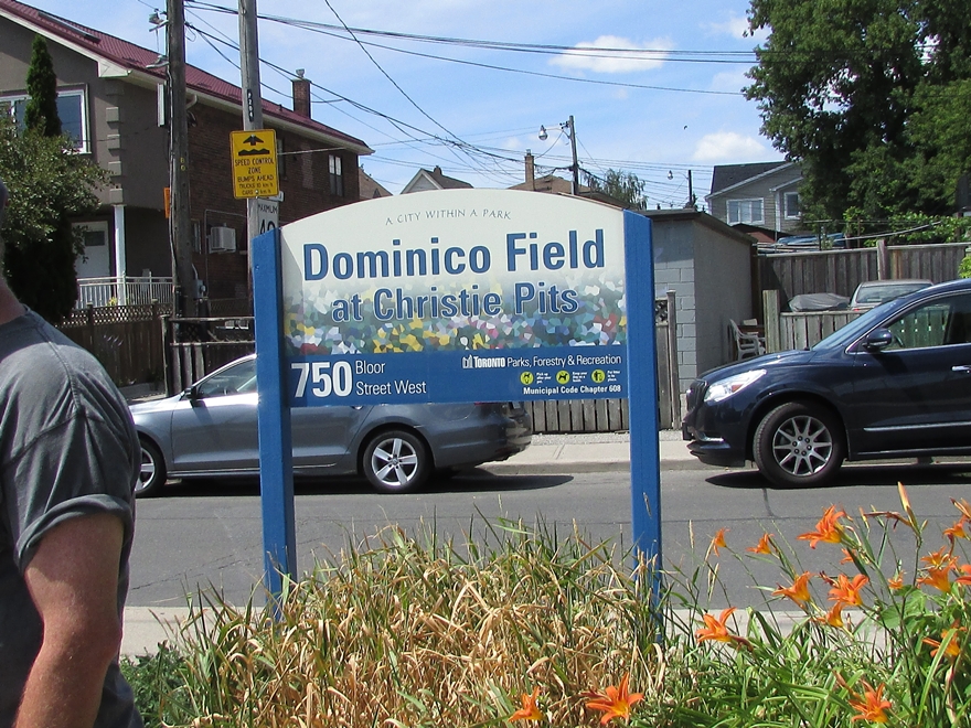 Travel Wolfe: Toronto's Ballpark- "Dominico Field" at "Christie Pits"