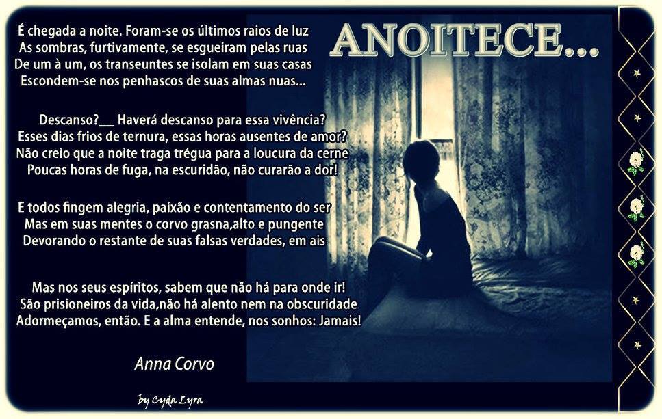 Elisa Flor Poesias: O tempo e a Poesia ( Anna Corvo é um pseudônimo de ...