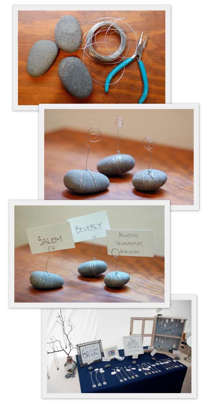 sea kettle diaries: Sea Stone Paper/Photo Stands