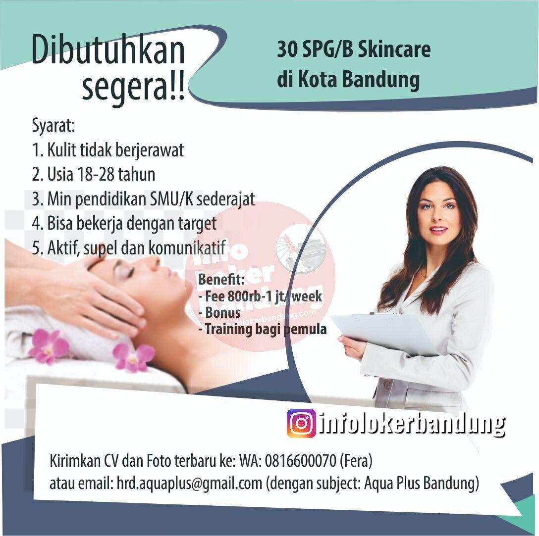 Lowongan kerja SPG & SPB Aquaplus Bandung April 2019 - Info Loker ...
