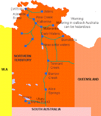 Northern Territory Map Pictures | Map of Australia Region Political
