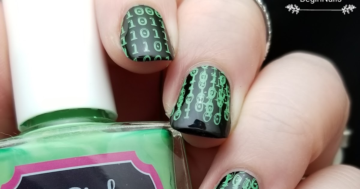 Let's Begin Nails: Digit-al Dozen: Futuristic - The Matrix