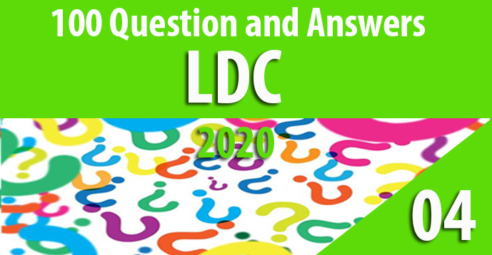 Download Weekly 100 Question and Answers for LDC 2020 - 06