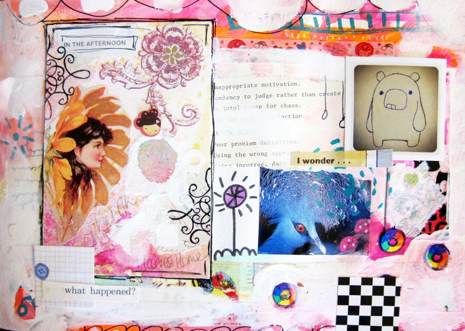 How to Make Windows and Doors in Your Art Journal - Marcia Beckett