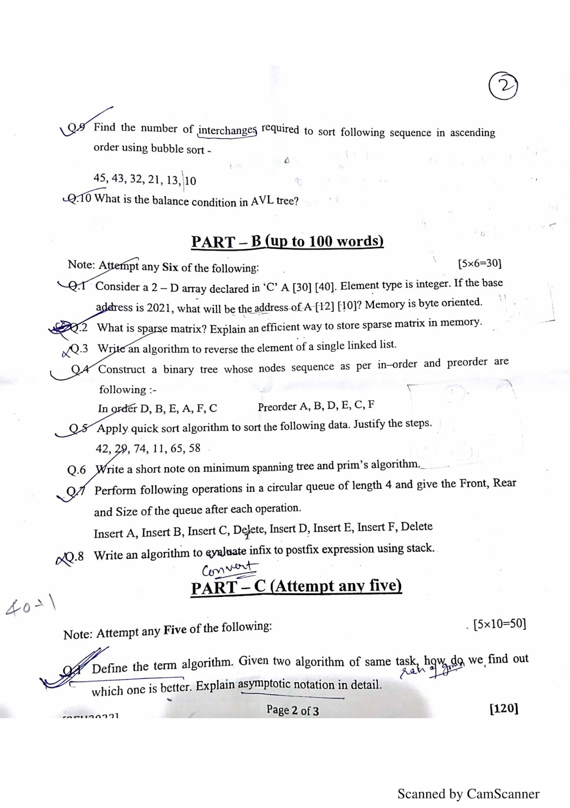 Pathshala Code Book: DSA 3rd Sem Main Exam Utd Rtu Kota