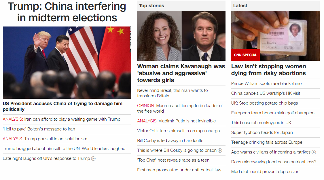 Task 5 - Make CNN.com Layout