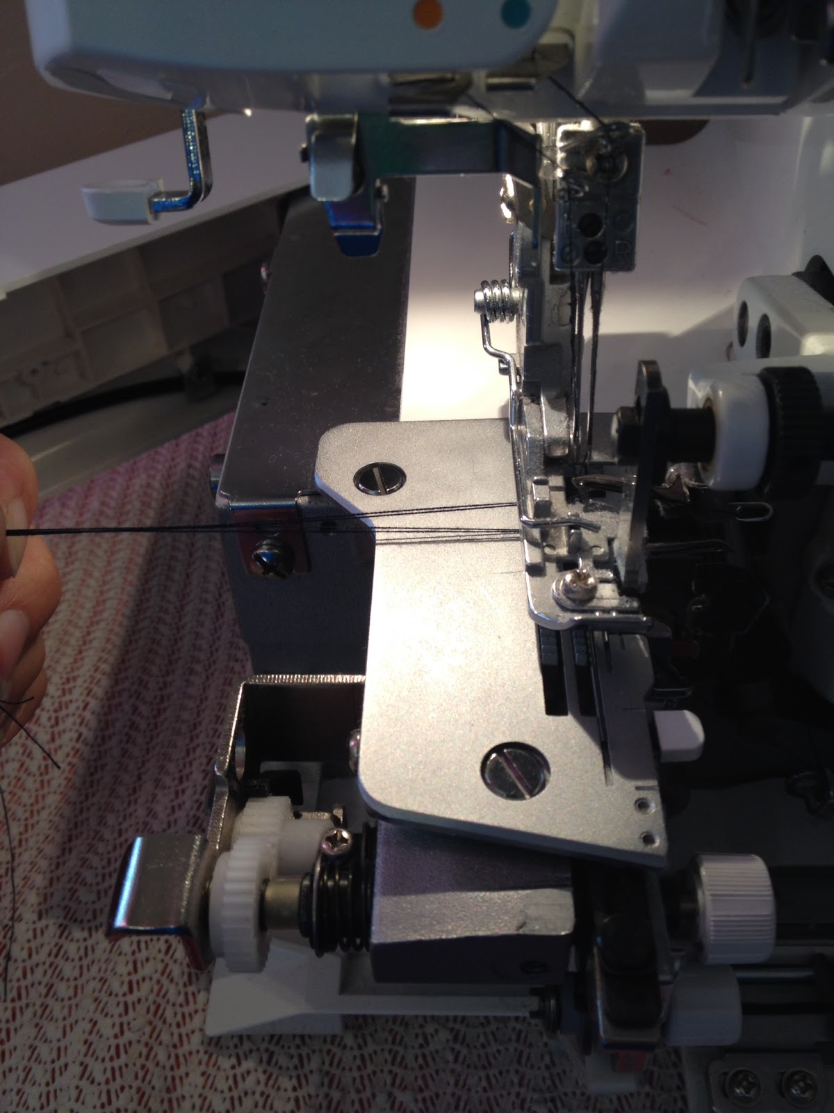 How to Easily Rethread a Serger with Pictures | A Vision to Remember ...