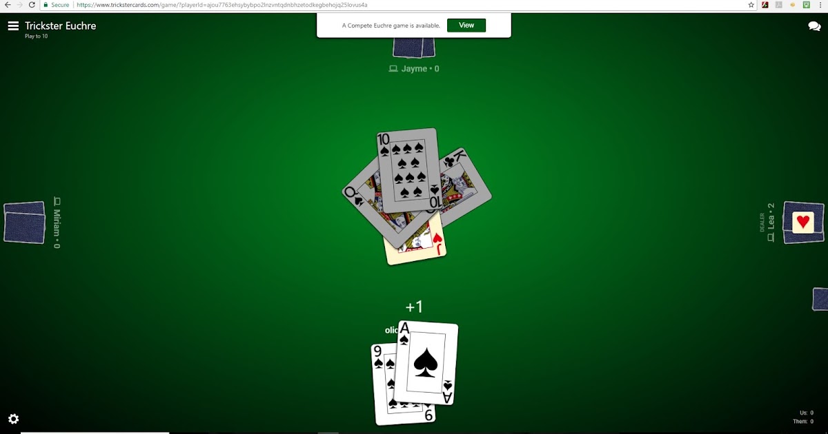 As a matter of fact it is all about me: Trickster Euchre