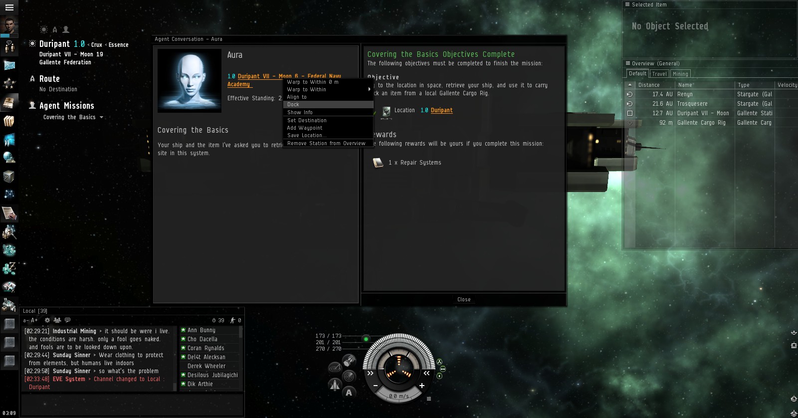 Starting Tutorial Missions Guide ~ EVE Simplified
