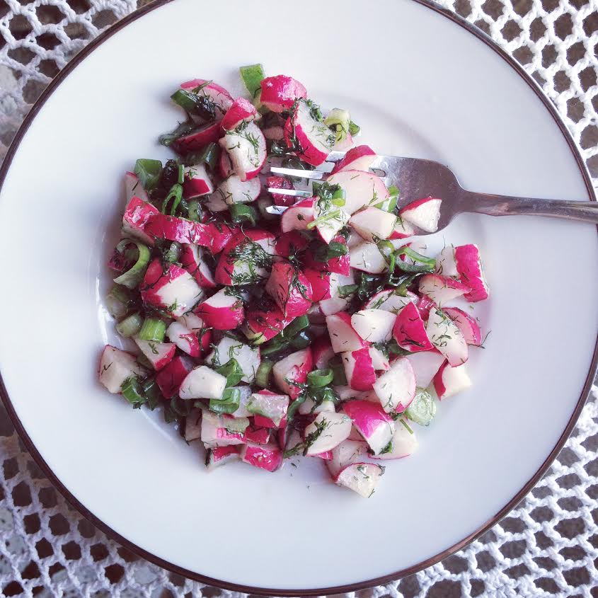 Food is essential to life, therefore make it good: Summer Radish Salad