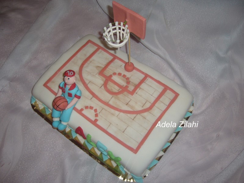 adela`s cakes: Tort teren de baschet