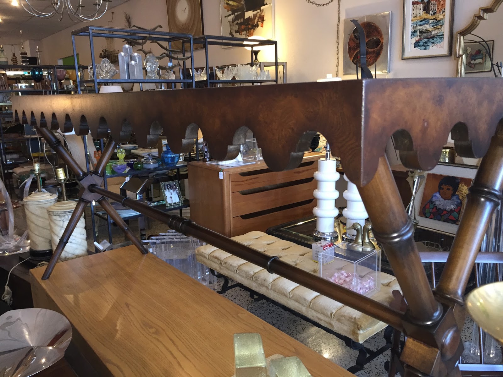 Mid Century Modern Miami Vintage Furniture Store: Stunning Wood Grain ...