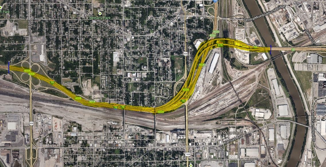 Kansas City Kansan: TRAFFIC: I-70 from 18th Street to the KS/MO State ...