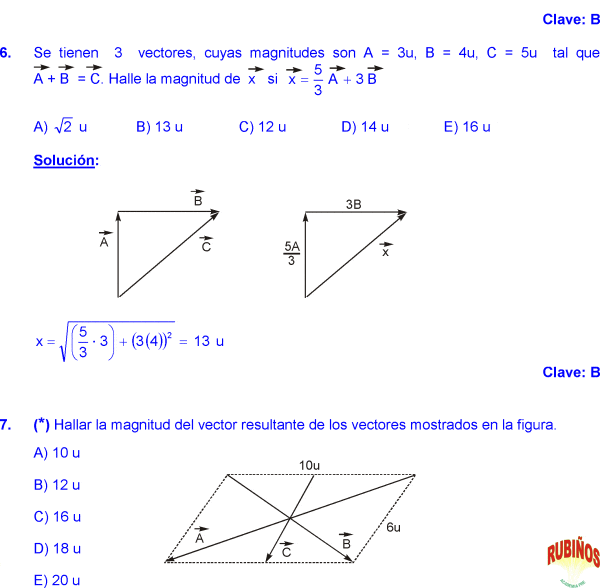 EJERCICIOS DE VECTORES RESUELTOS PDF