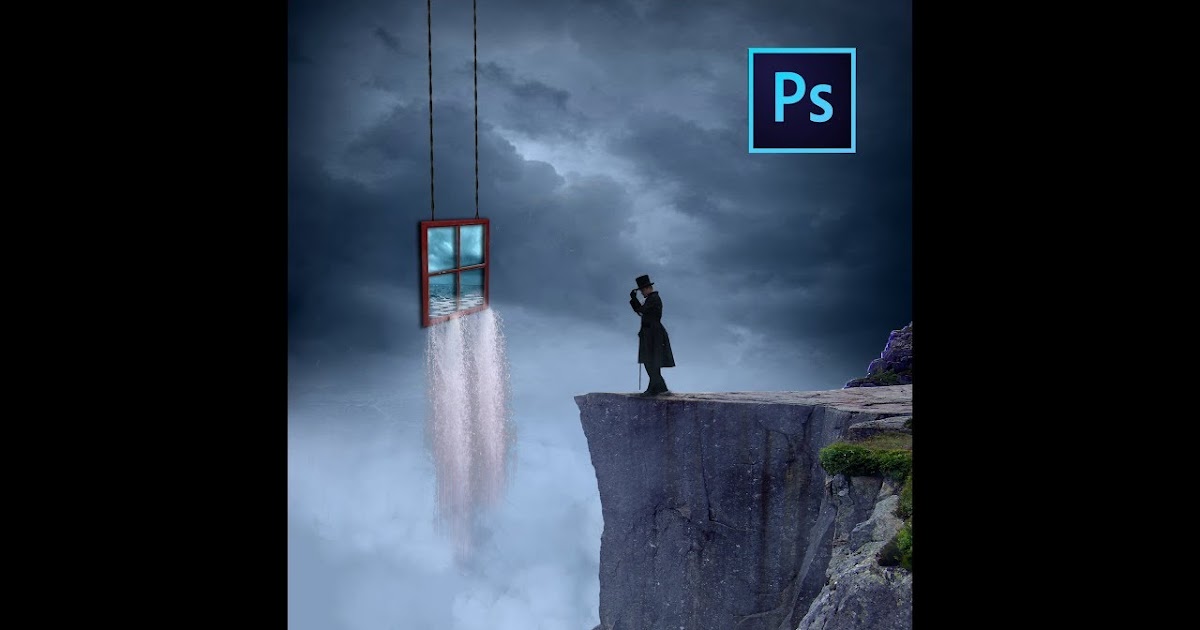 Create Surreal Waterfall Window Manipulation Scene Effect In Photoshop Cs6
