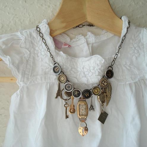 I Love Handmade: Book Worm Necklace by The Reworkd Workshop