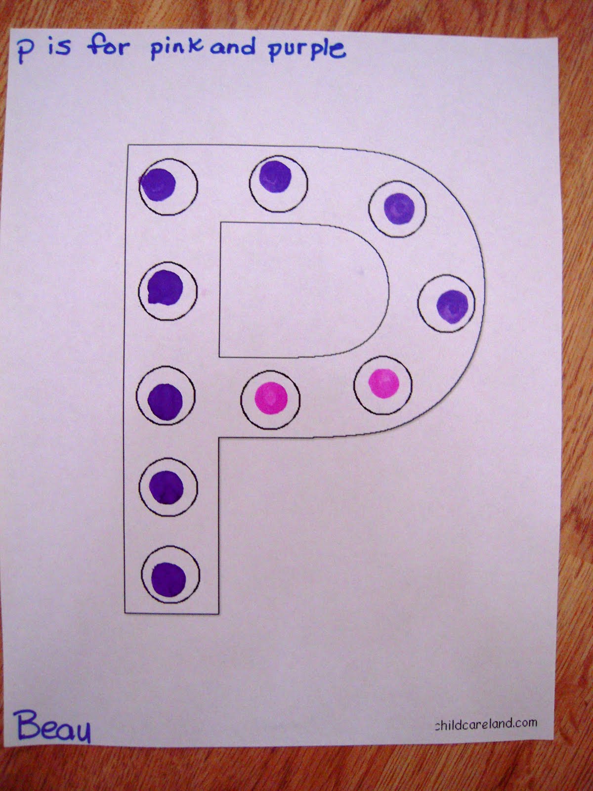 La-La's Home Daycare: Letter Pp Week