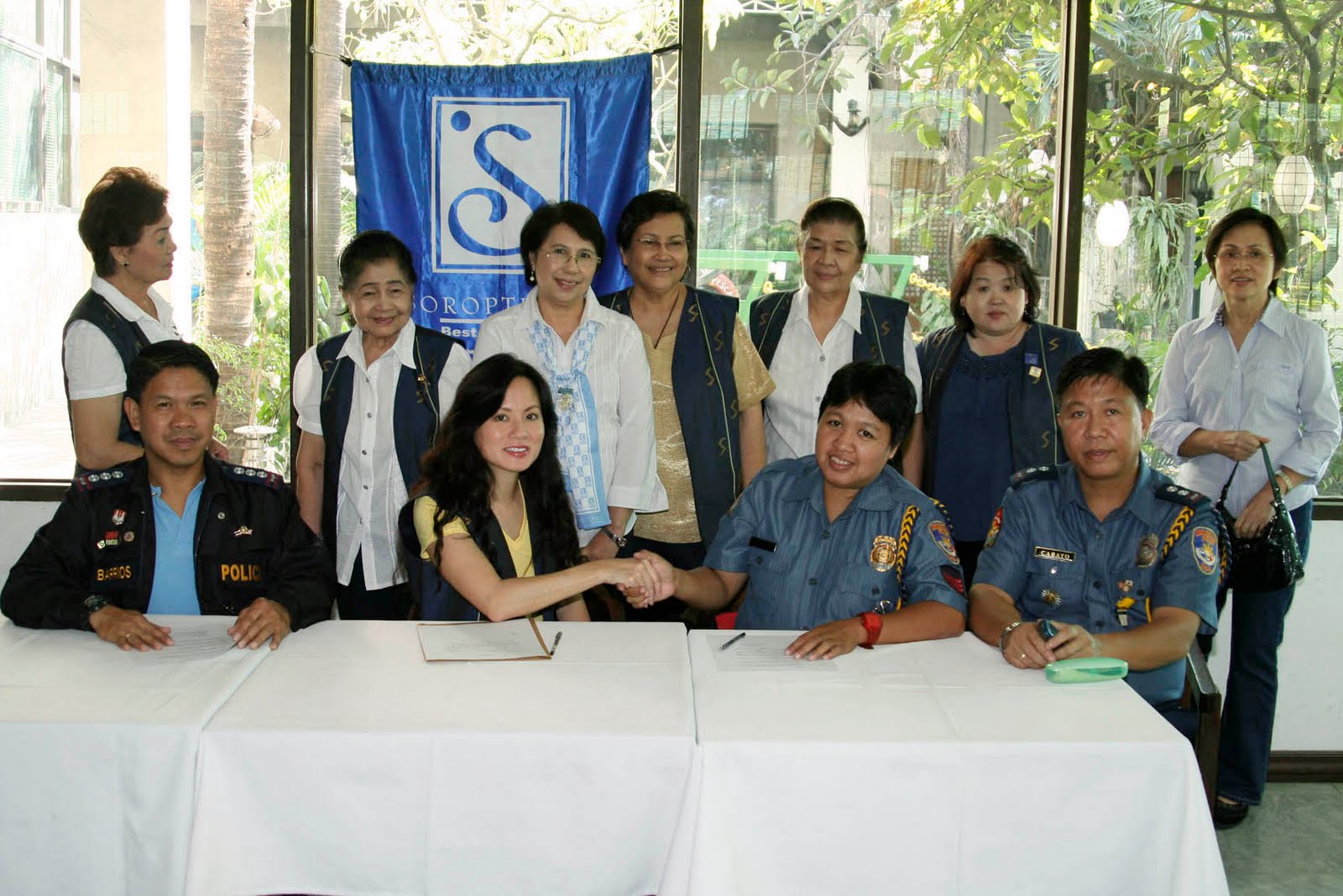 Soroptimist International of Malabon: PNP WOMEN'S DESK MOA SIGNING