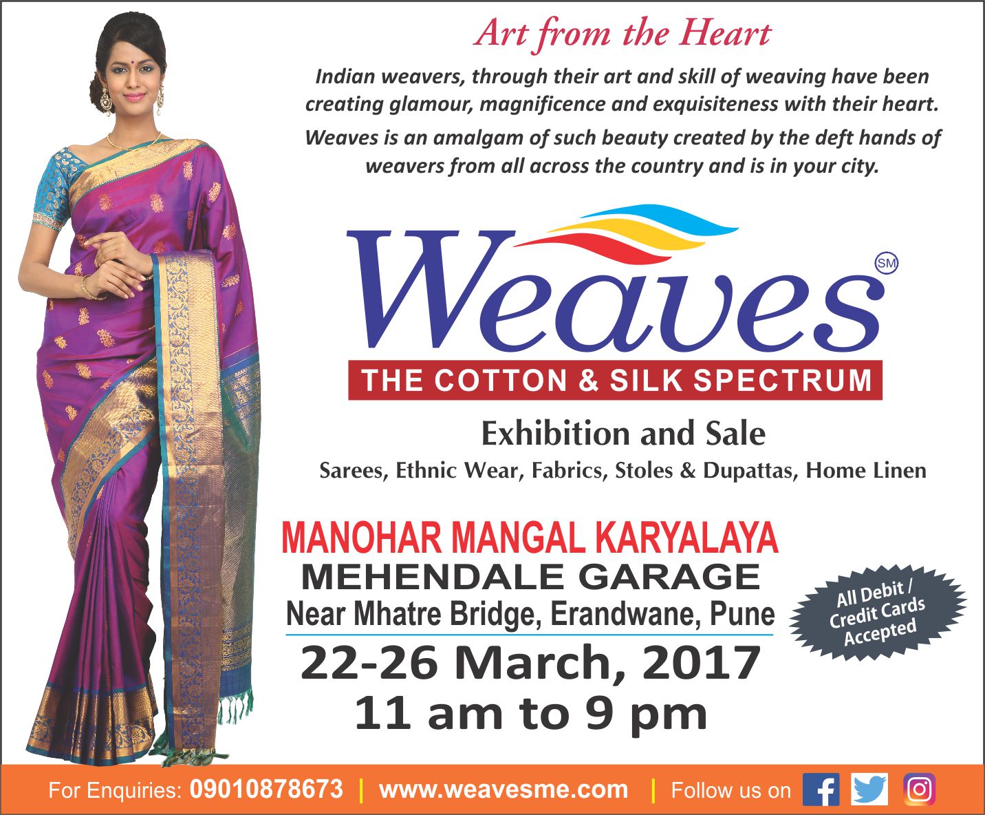Weaves: Biggest Weaves Handloom Exhibition at Pune.