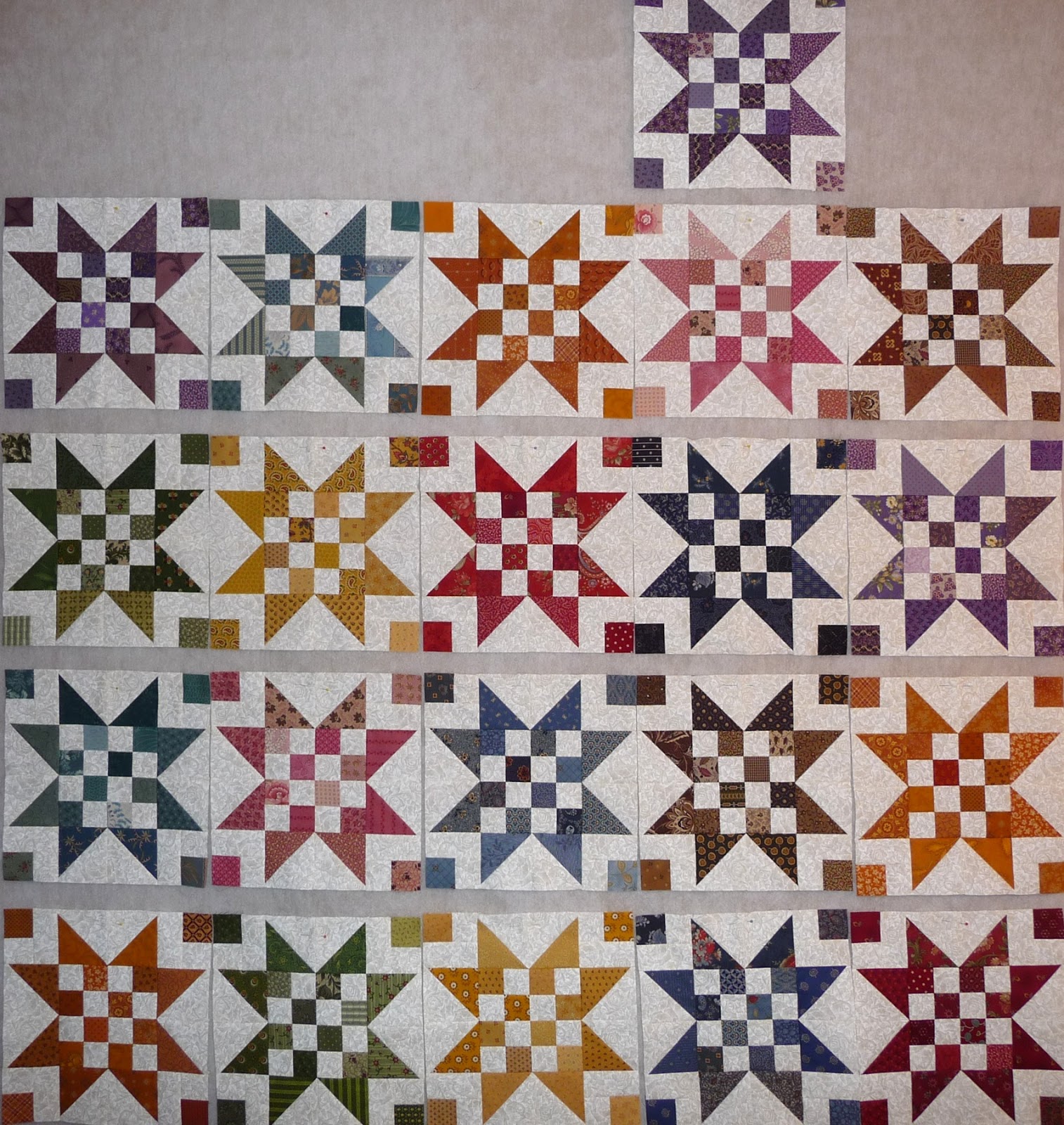 Quilting on the Crescent: Scrap Jar Stars Visit Cheddar