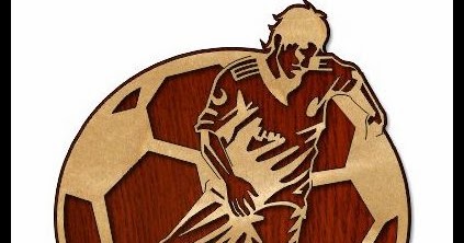 Scrollsaw Workshop: Soccer/Football Trophy Scroll Saw Pattern.