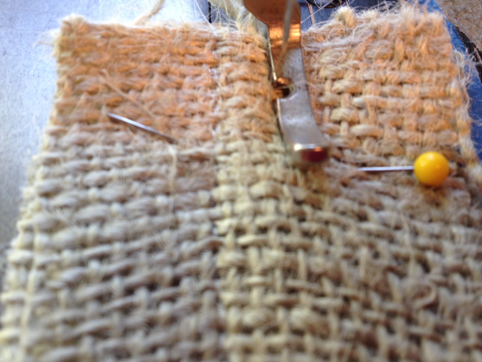 Sew Passionate: Flat Burlap Fringe