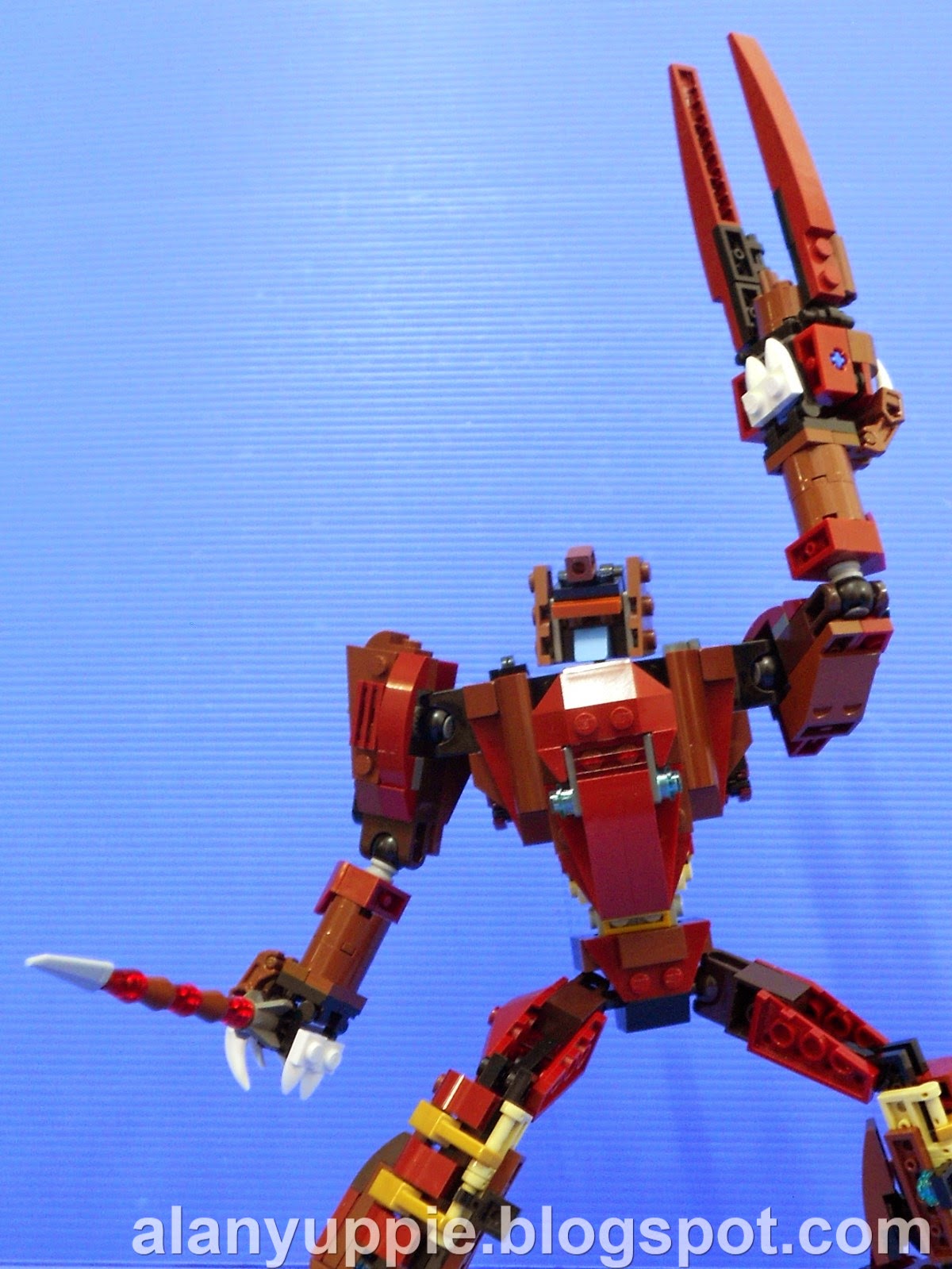 Alanyuppie's LEGO Transformers: LEGO Beast Wars Dinobot Part 2: Robot mode