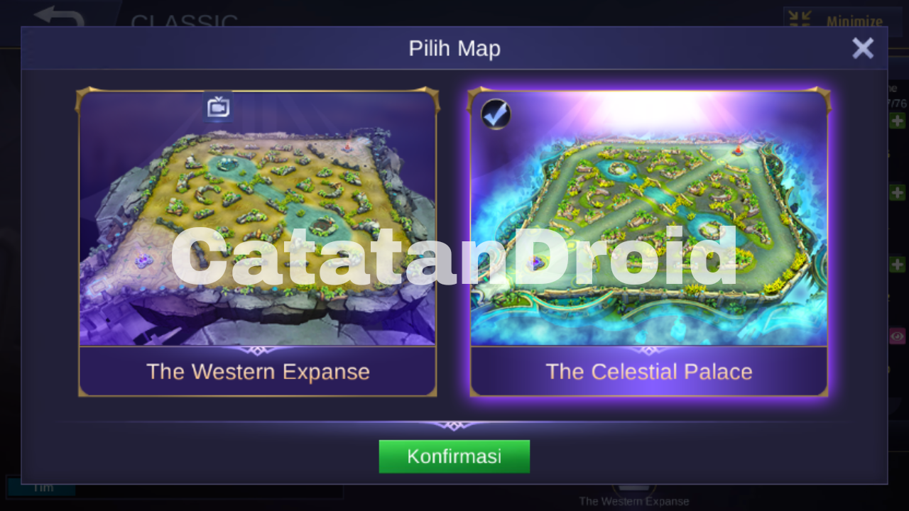 Selanjutnya sobat dapat memilih map yang ingin sobat gunakan The ...