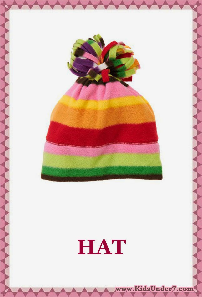 Clothes Flashcards | Craetive Kids Colouring