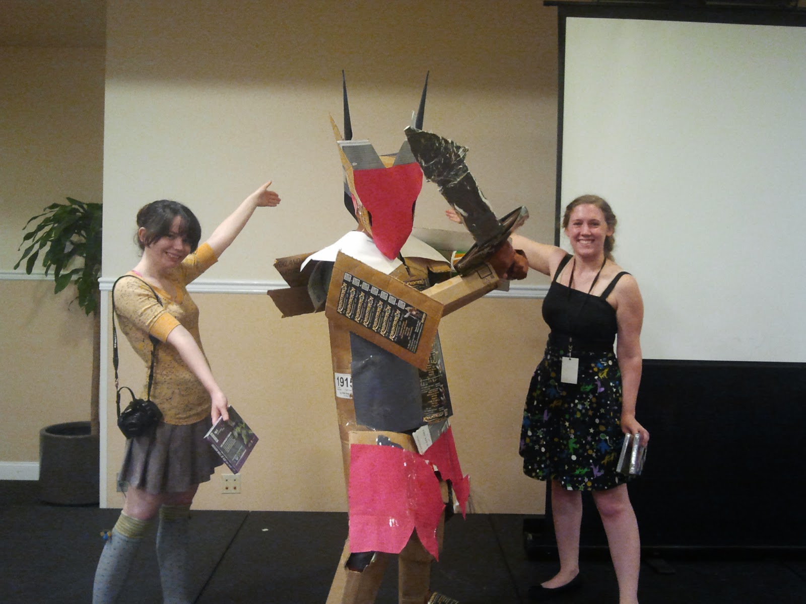 Propeller Anime: From Knightrokon 2013: Iron Cardboard Robot Cosplay Photos
