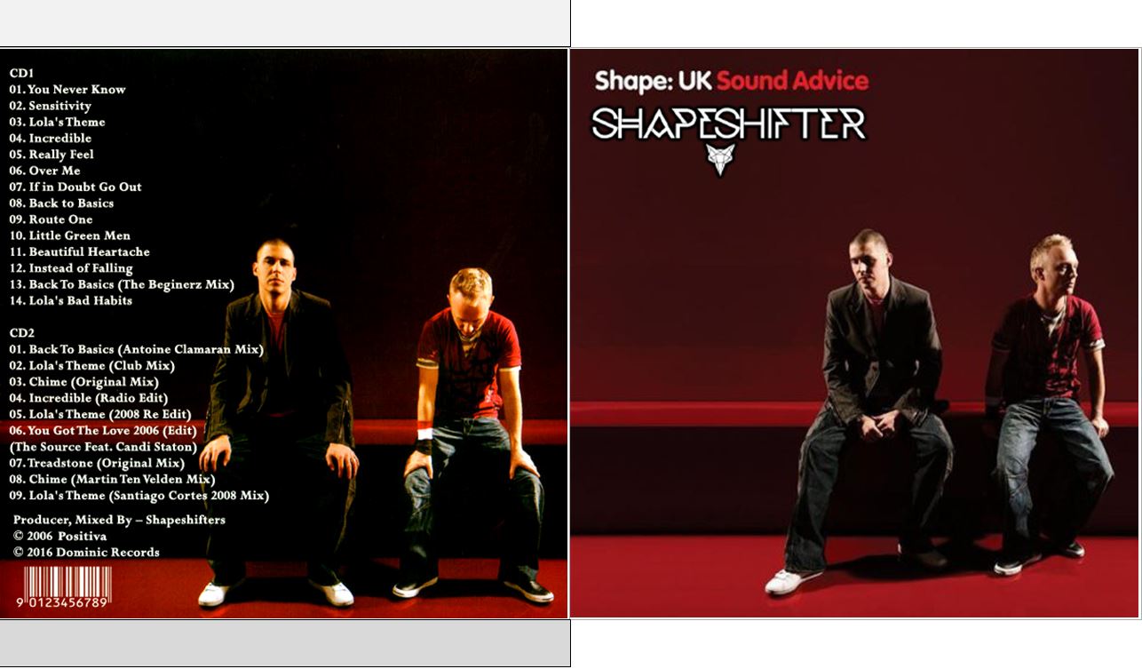 MUSICOLLECTION: THE SHAPESHIFTERS - Sound Advice - 2006