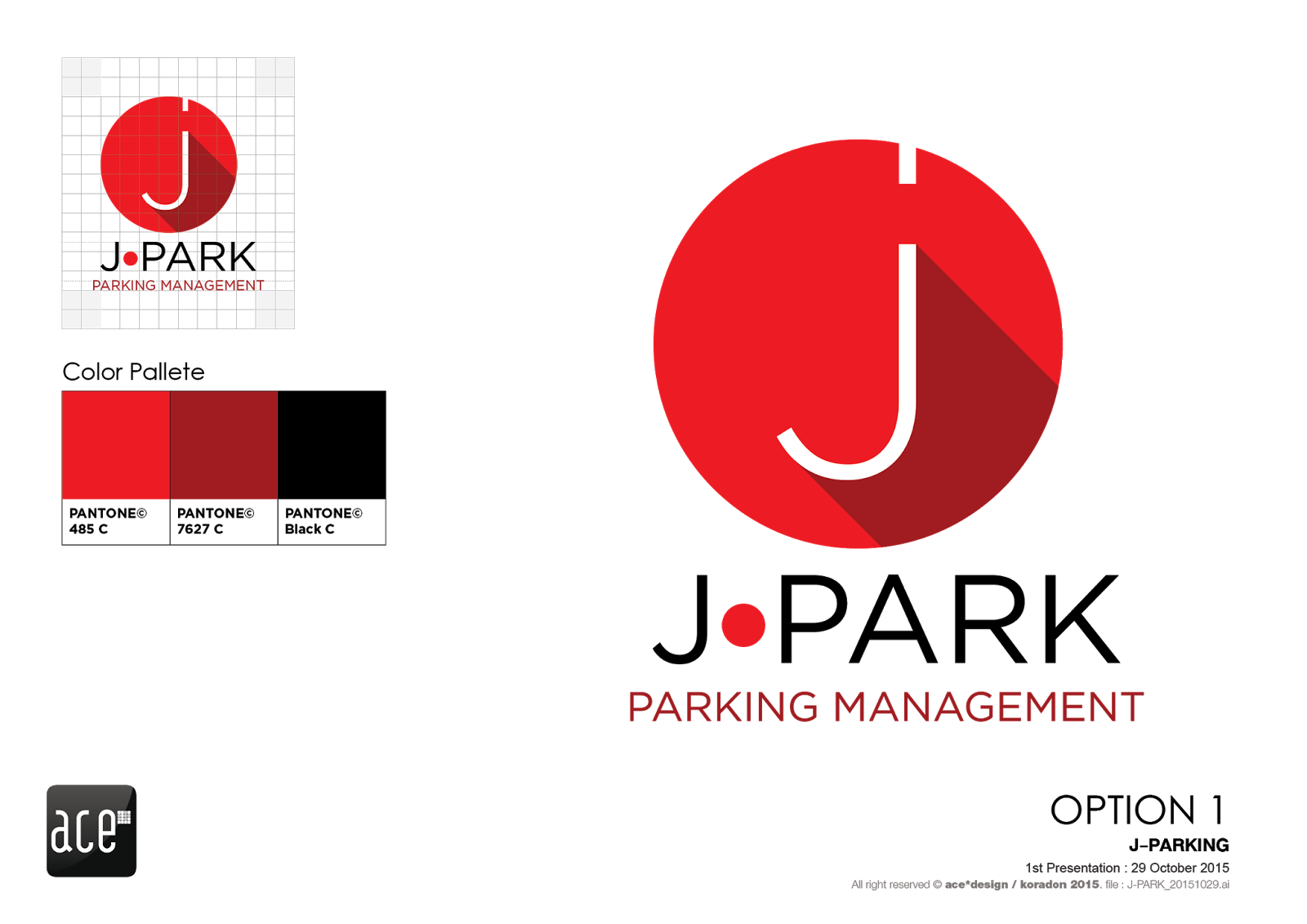 ace*design / koradon: J-Park Parking Management Logo 1st Draft