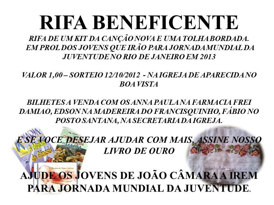 Texto Para Rifa Beneficente - RETOEDU