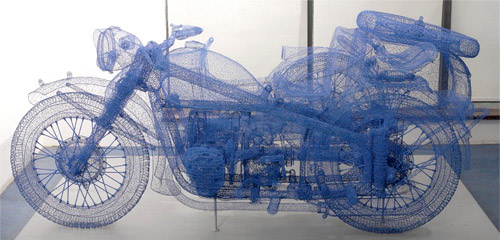 Anonymous Works: Wire Frame Motorcycle