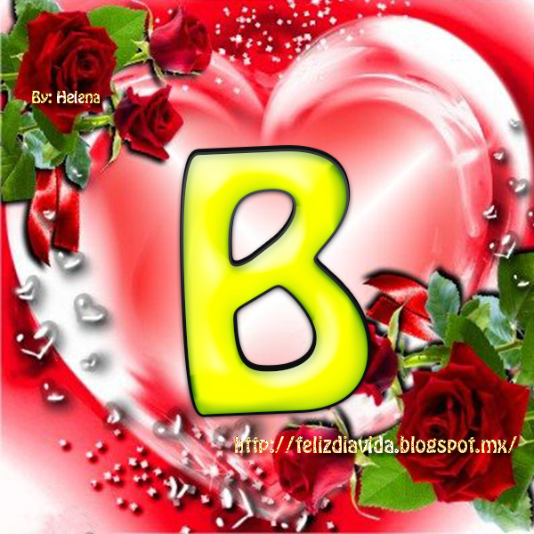 Iniciales Nombres y Más: Hermoso corazón con iniciales