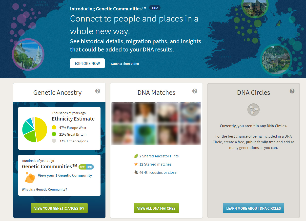Cruwys news: AncestryDNA's new Genetic Communities have arrived