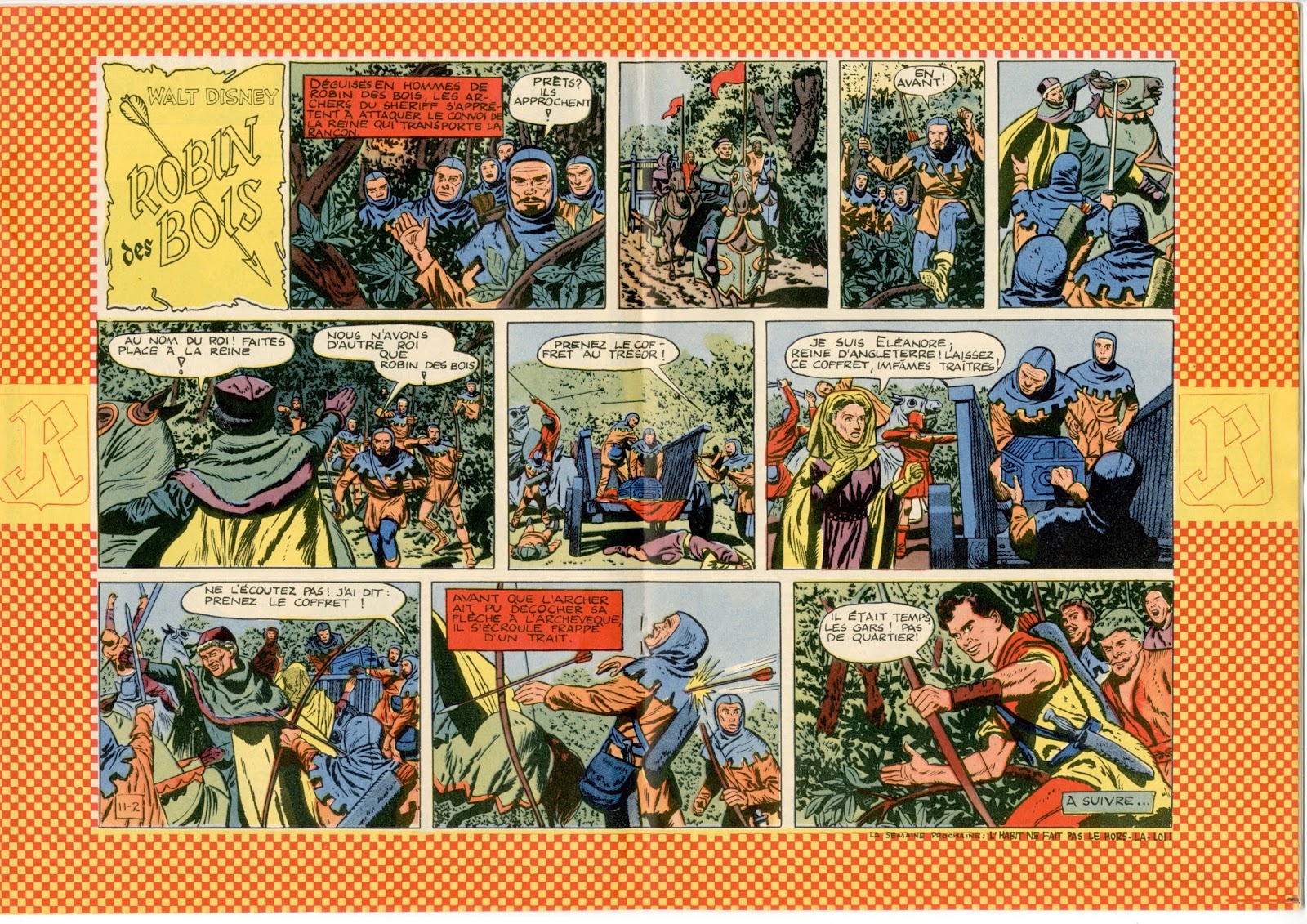 Walt Disney's Story Of Robin Hood: Disney's Robin Hood Comic Strip. 9