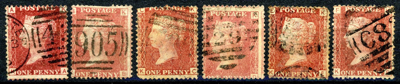 Big Blue 1840-1940: 1864-79 GB Penny Red Sheet Reconstruction: In ...