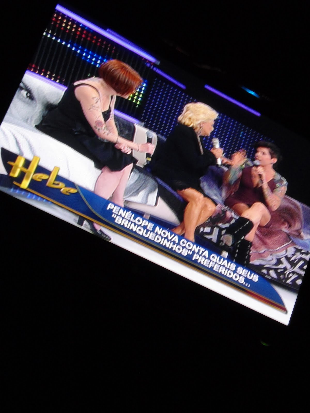 RL DESABAFO: HEBE RECEBE EM SEU PROGRAMA PENÉLOPE NOVA E ROBERTO JUSTUS