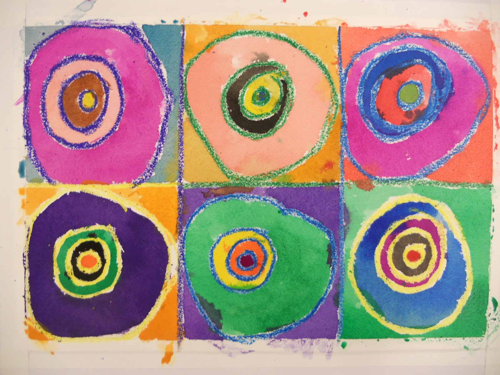 Create Art With Mrs. P!: Kandinsky Circles Watercolors
