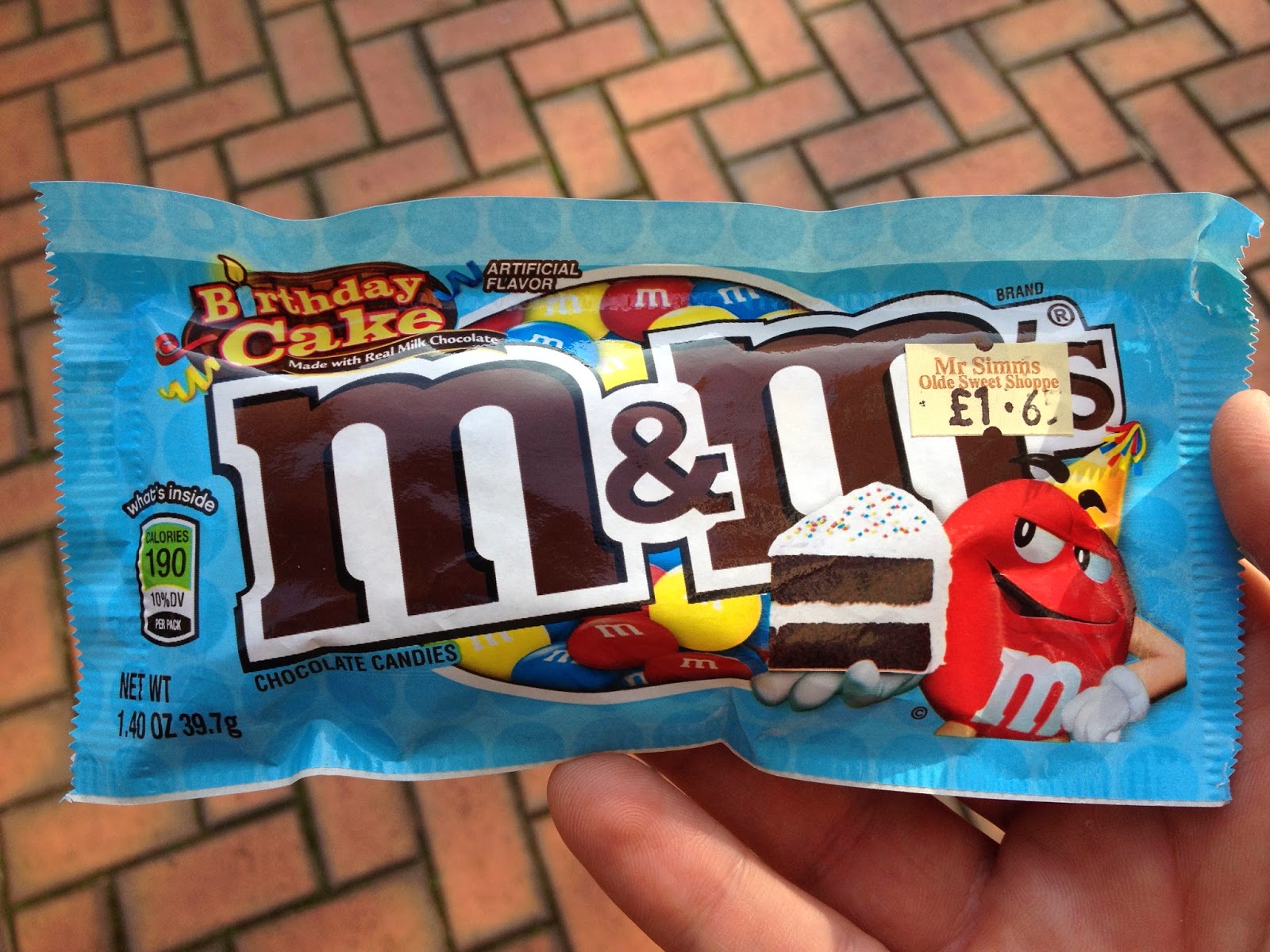A Review A Day Todays Review Birthday Cake Mandms