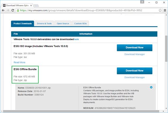 Patching and Upgrading ESXi using ESXCLI commands