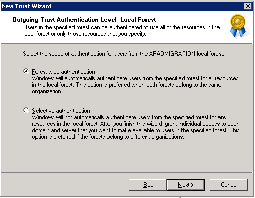 Create Windows Trust between two domains | TechCrumble