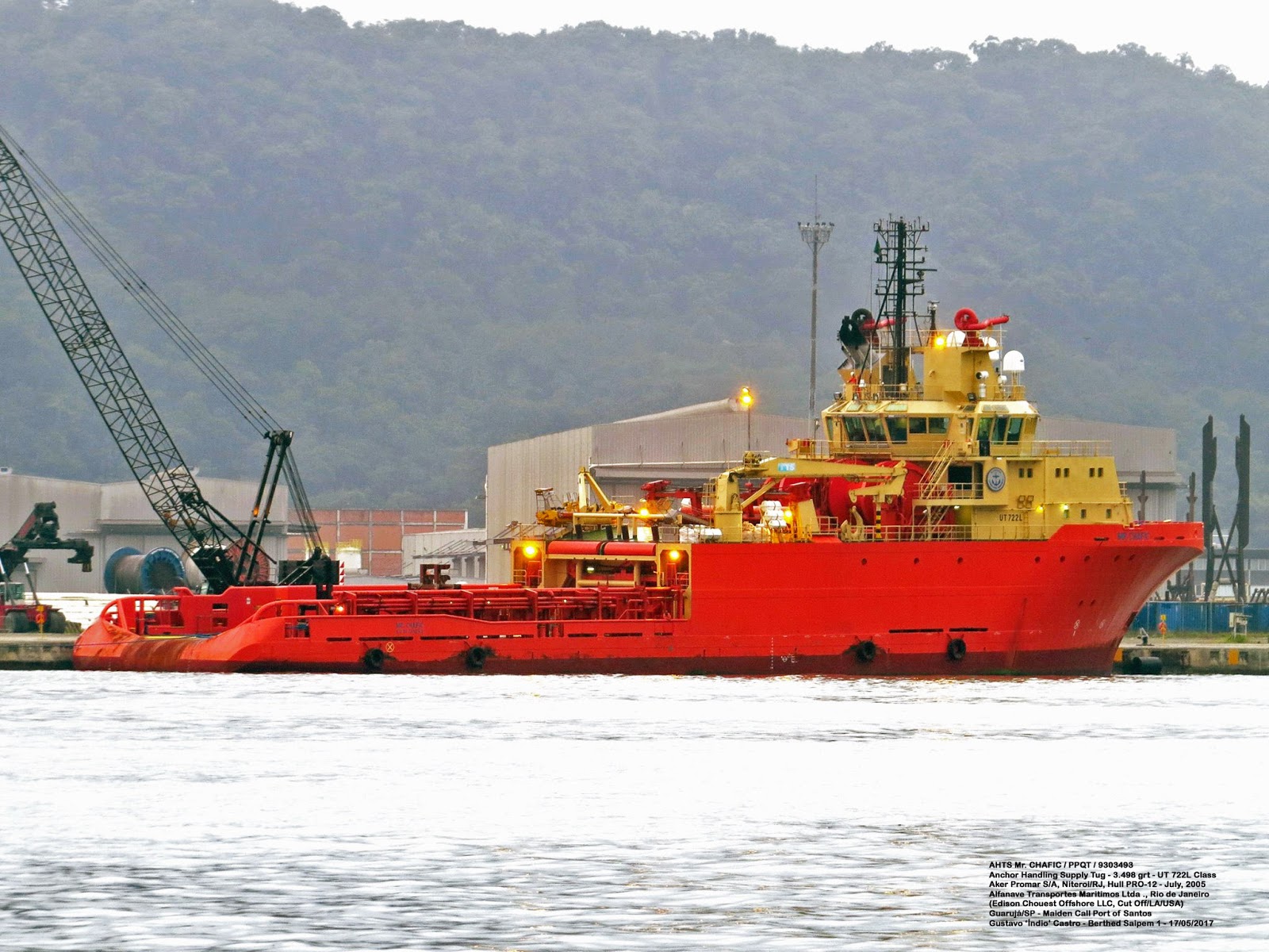 Santos Shiplovers: AHTS Mr. Chafic / PPQT, Maiden call Santos. Saipem ...