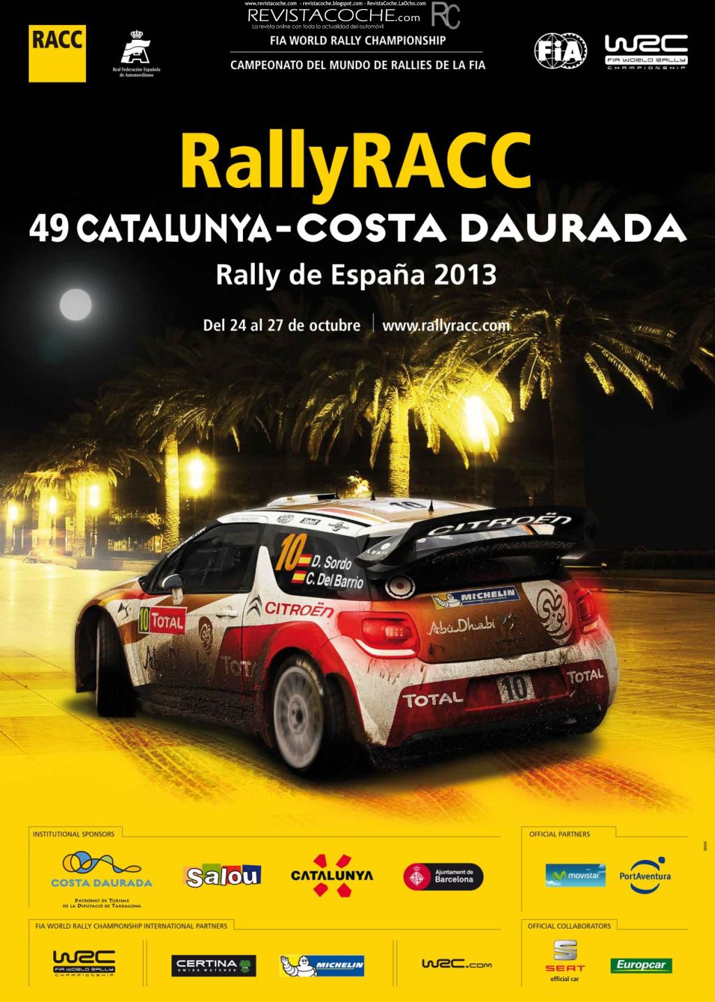Revista Coche: El RACC presenta el póster del 49 Rally Cataluña-Costa ...