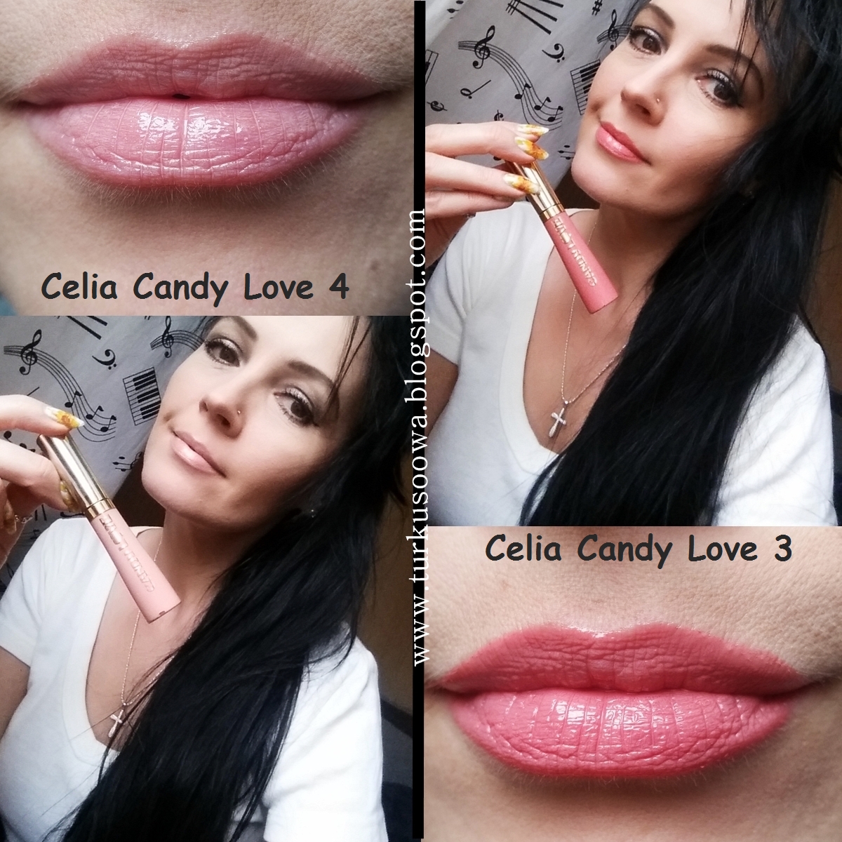 Turkusoowa Beauty Blog: Celia szminki Elegance i błyszczyki Candy Love